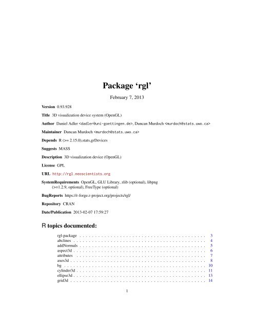 Package 'rgl'