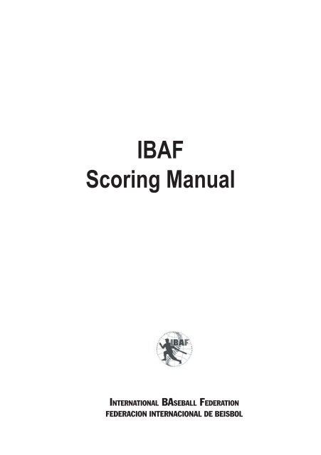 IBAF Scoring Manual