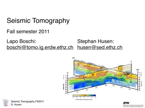 Seismic Tomography - Seismology and Geodynamics