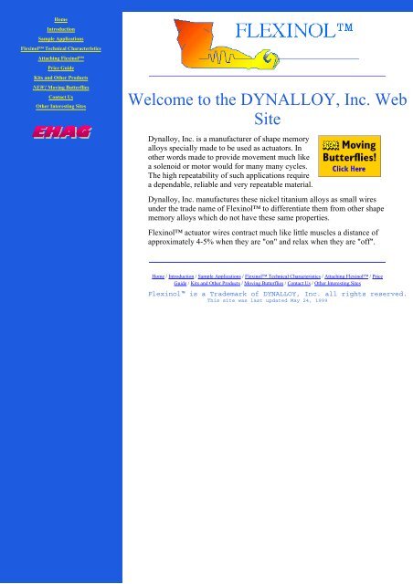 Flexinol™ Air Valve - EHAG Electronic Hardware AG