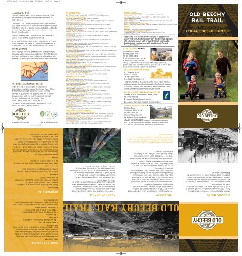 OLD BEECHY RAILTRAIL - Colac Otway Shire Council