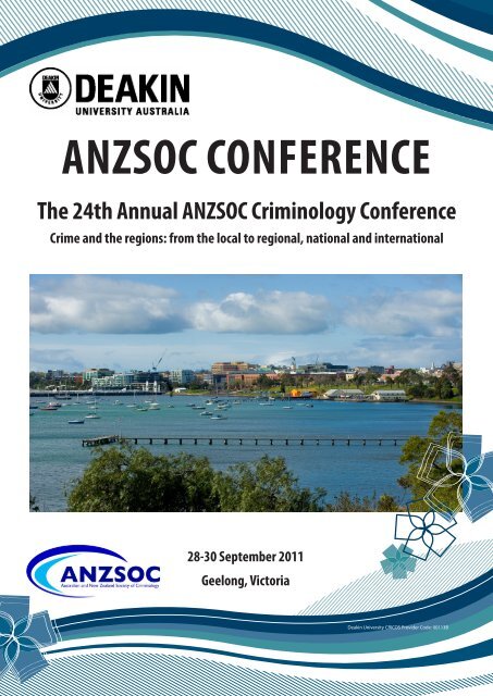 ANZSOC CONFERENCE - Deakin University