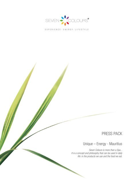 + Seven Colours Spa Press Kit - Veranda Resorts