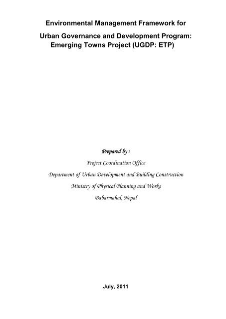 Environmental Management Framework