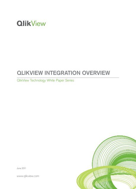 QLIKVIEW INTEGRATION OVERVIEW