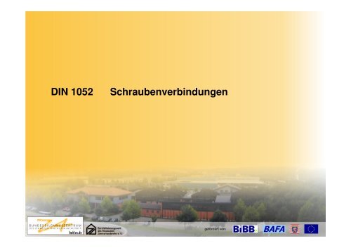 Schrauben mit Gewinde nach DIN 7998 - Holzbau Kompetenzzentren