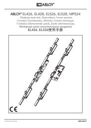Techn. Produktbes. EL066/EL166 - ASSA ABLOY