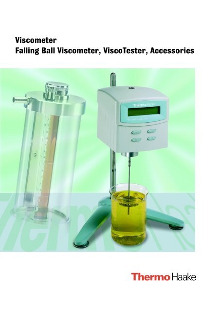 Viscometer Falling Ball Viscometer, ViscoTester ... - mcik.co.kr