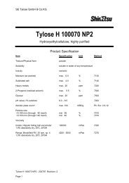 Tylose HS 60000 YP2 - SE Tylose® GmbH & Co. KG