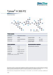 Tylose MH 15002 P6 - SE Tylose® GmbH & Co. KG