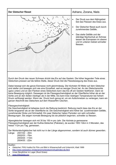 Grafiz Gletscher fliesst