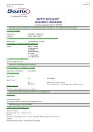 safety data sheet cementone brick and patio cleaner - Bostik
