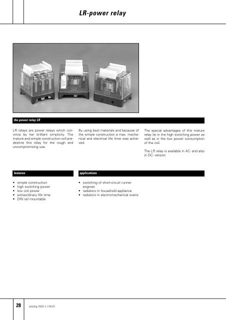 LR-power relay
