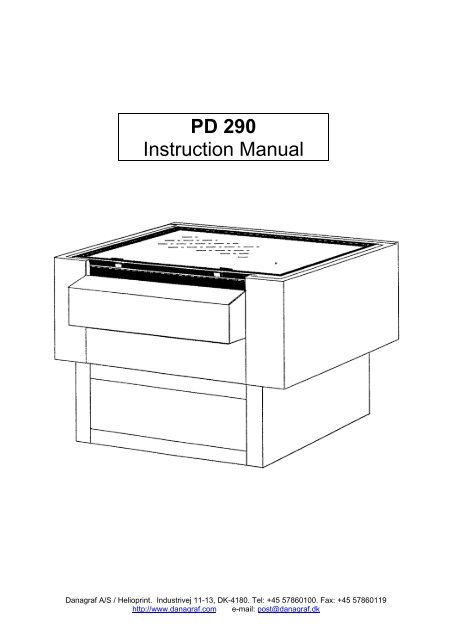 PD 290 Instruction Manual - Danagraf