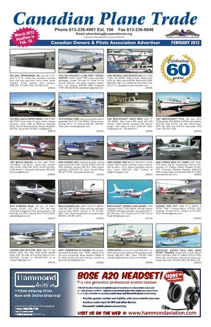 Canadian Plane Trade - Canadian Owners and Pilots Association