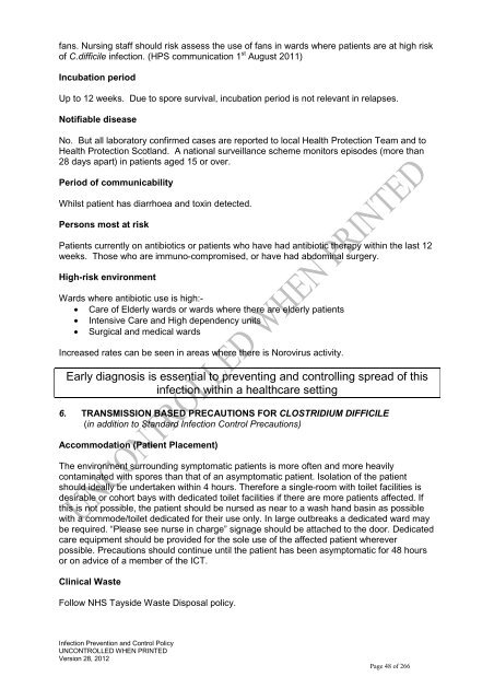 fans. Nursing staff shoul