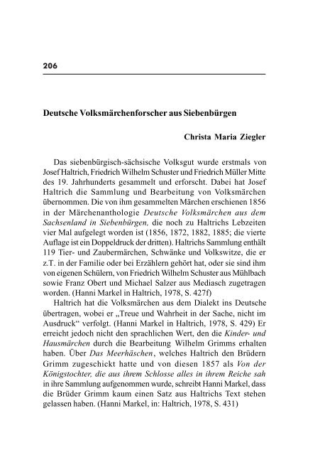 Christa Maria Ziegler - Reviste