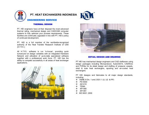 PT. HEAT EXCHANGERS INDON