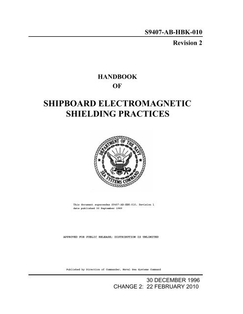 Handbook of Shipboard Electromagnetic Shielding ... - Glenair, Inc.