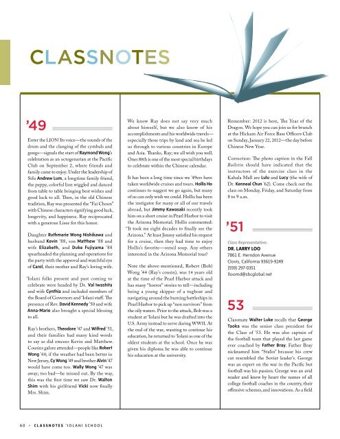 Download Classnotes (2.7 MB) - Iolani Bulletin