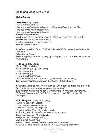 lyrics good morning - Dr. Jean