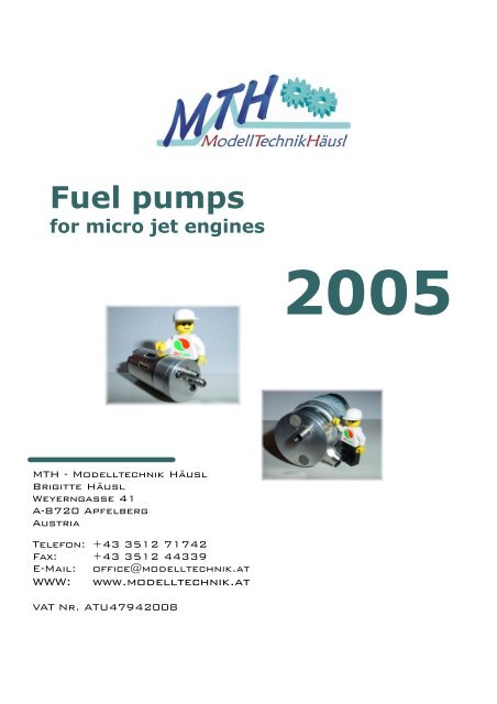 Fuel pumps - MTH - Modell Technik Häusl