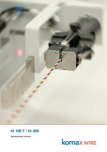 bt 188 T / bt 288 - Komax Group