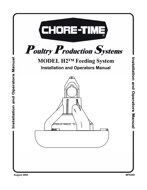 MODEL H2™ Feeding System - Chore-Time Poultry