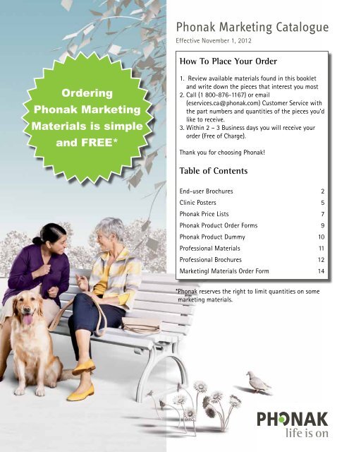 Phonak Marketing Catalogue