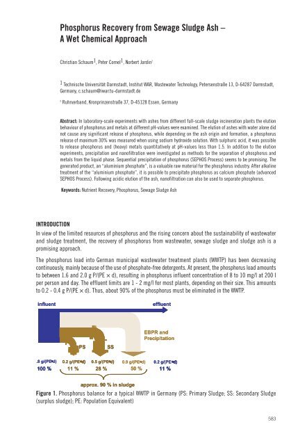 Phosphorus Recovery from Sewage Sludge Ash – A Wet Chemical ...