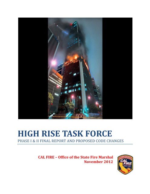 High-Rise Task Force Final Report - Office of the State Fire Marshal