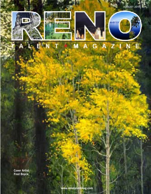 Cover Artist Fred Boyce - Reno Talent Magazine