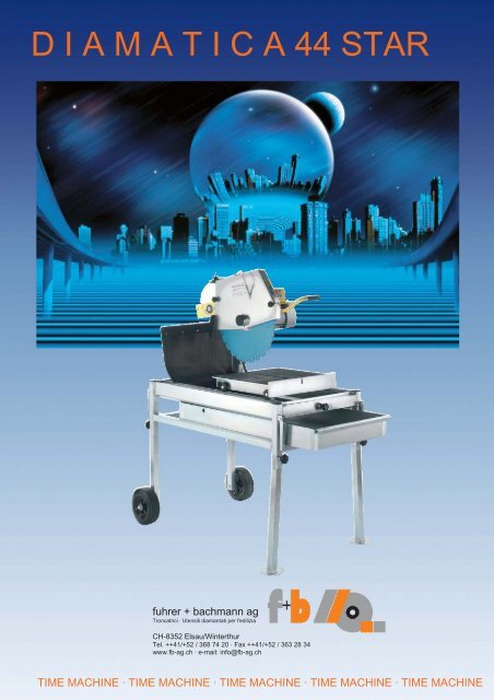 Depliant Diamatic A 44 Star - fuhrer+bachmann AG