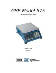 Model 250X - GSE Scales, Digital Indicators and Load Cells