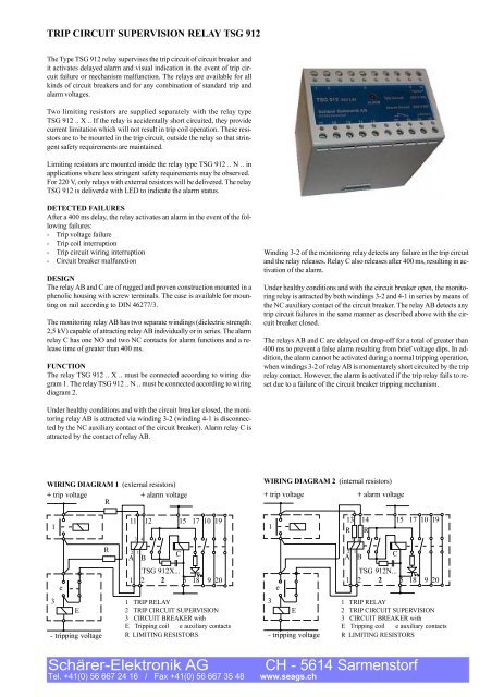 relay - Schärer Elektronik AG