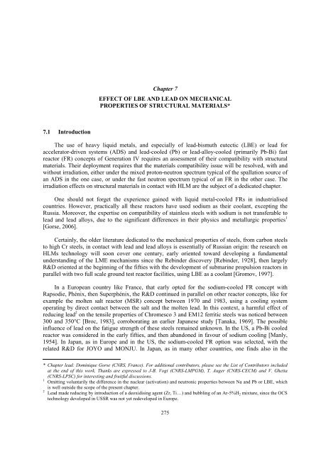 Handbook On Lead Bismuth Eutectic Alloy And Lead Properties