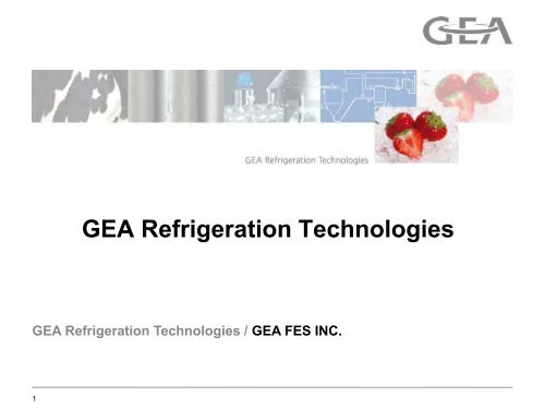 Screw Compressors & GForce™ Control System - GEA Power ...