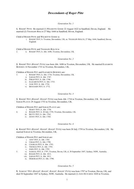 Family Tree Maker - Darcy Maddock