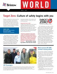 Three Year Safety Strategy to Drive Target Zero - Bristow
