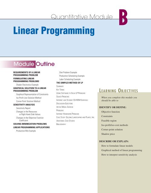 Linear Programming