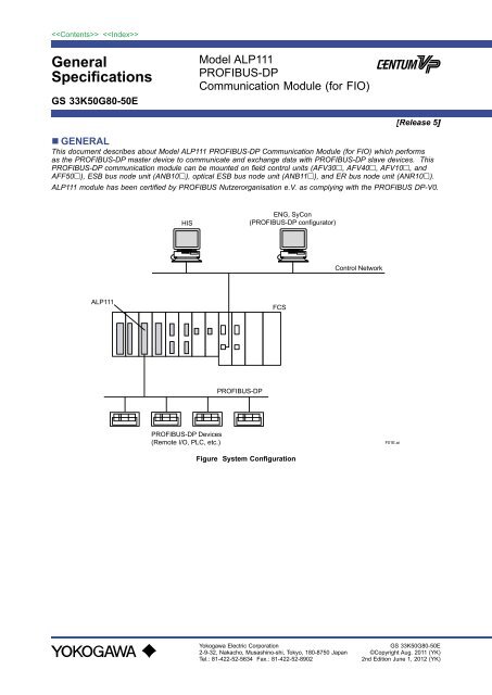 PROFIBUS-DP Communication Module - Yokogawa