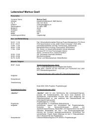 Lebenslauf - Home - it service markus paschmann