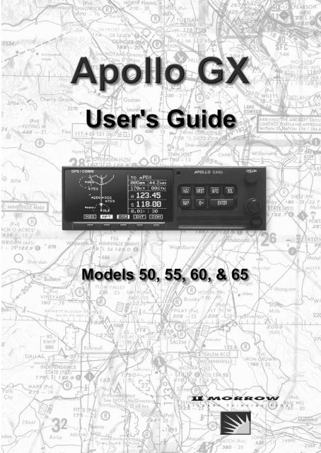 Apollo GX55 GPS Operation Manual - Elite Simulation