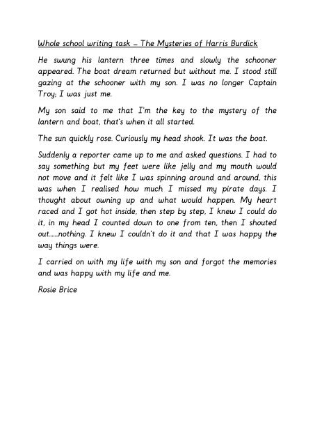 Captain Tory Harris Burdick