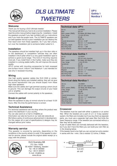 DLS ULTIMATE TWEETERS