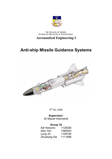 Aeronautical Engineering I Anti-ship Missile Guidance Systems