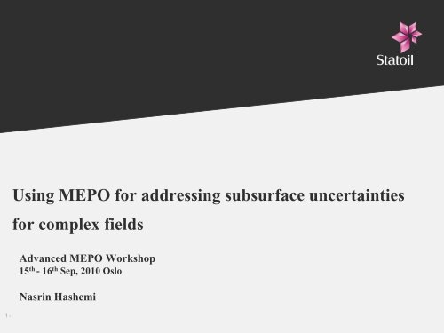 Advanced MEPO Workshop - SPT Group