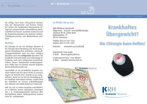 Infoflyer Chirurgische Hilfe bei Adipositas - Klinikum Region ...