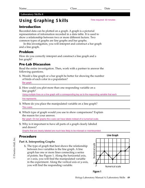 Graphing Skills Worksheet Worksheets For Kindergarten