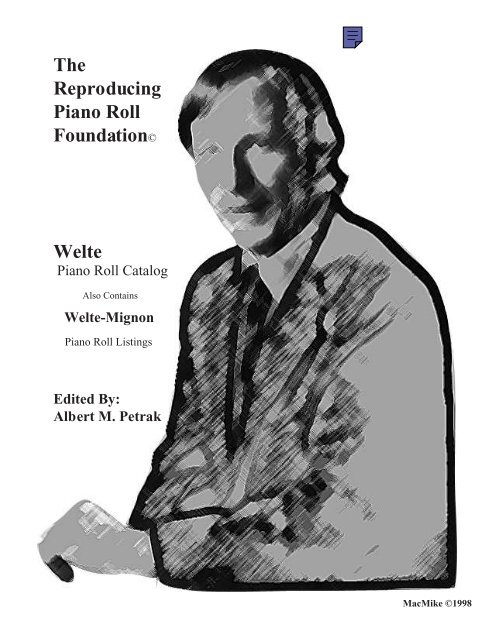 Welte(Original German) Catalog